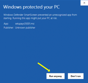 What does "Windows protected your PC" mean? - At Your Service Repair ...